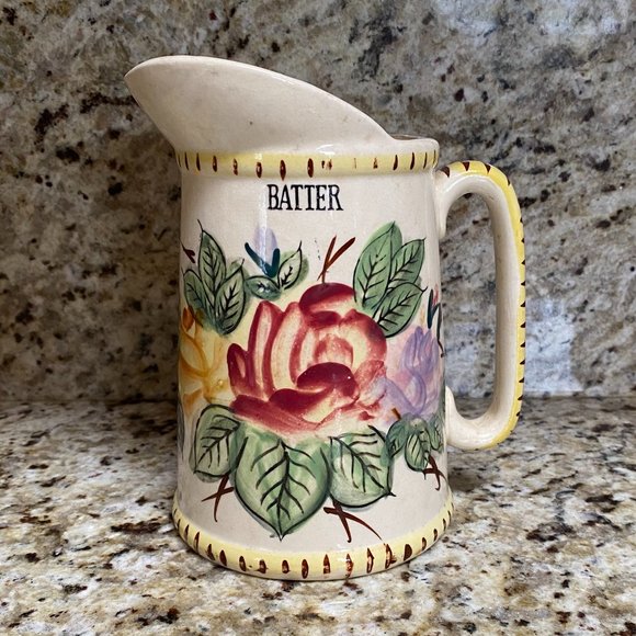 Source Unknown | Kitchen | Vintage Ceramic Batter Pitcher | Poshmark